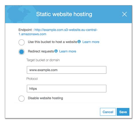 redirect root domain to subdomain with ssl enabled using aws