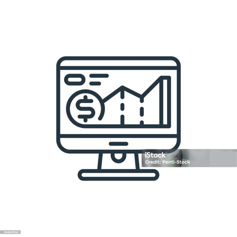 흰색 배경에서 격리된 벡터 아이콘을 모니터링합니다 웹 사이트 디자인 및 모바일 앱 개발을 위한 개요 씬 라인 모니터 아이콘 얇은 선 모니터 윤곽선 아이콘 벡터