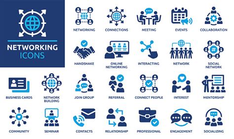 네트워킹 아이콘 세트입니다 솔리드 아이콘 컬렉션입니다 벡터 그림입니다 아이콘에 대한 스톡 벡터 아트 및 기타 이미지 아이콘 연결 약혼식 Istock