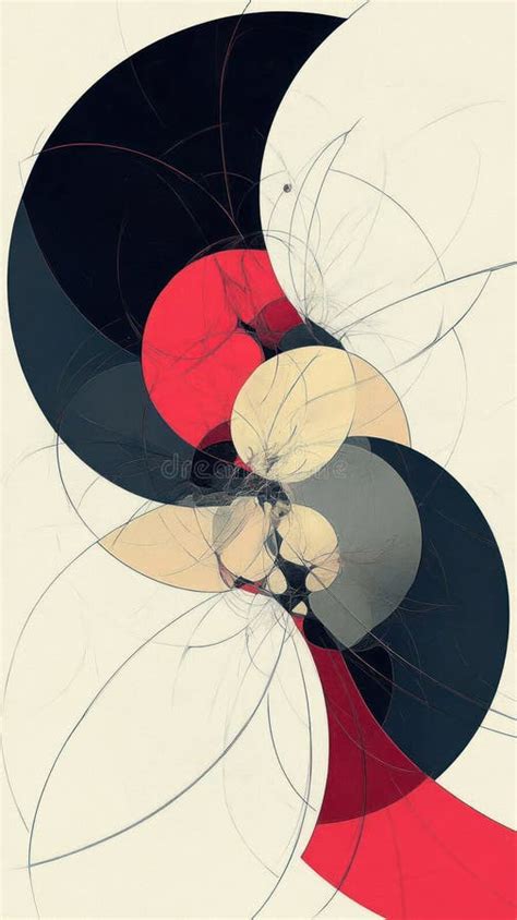 Abstract Design Featuring Bold Shapes And Colors Creating A Dynamic Visual Composition Stock