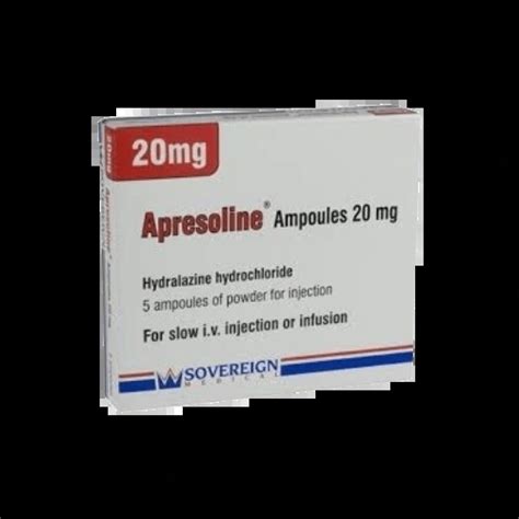 Apresoline 20mg Amp 5`s