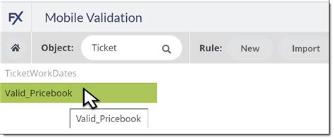 Mobile Validations Fieldfx Documentation