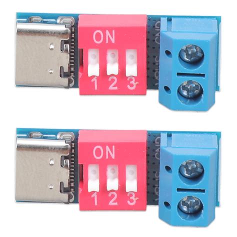 Pack Of 2 Usb Type C Triggering Module Supports Fast Charging With