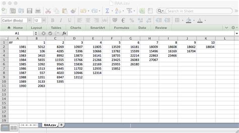 First Steps With ChainLadder Import Triangle From Excel Into R R Bloggers