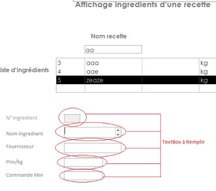 AC 2013 Modifier la valeur d une textBox en fonction de la sélection d une zone de liste VBA