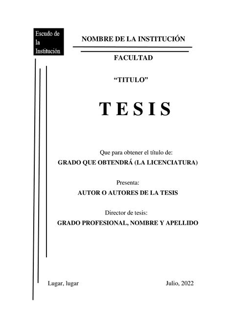 Ejemplo De Portadas De Ensayosejemplos De Tesis En Un Ensayo