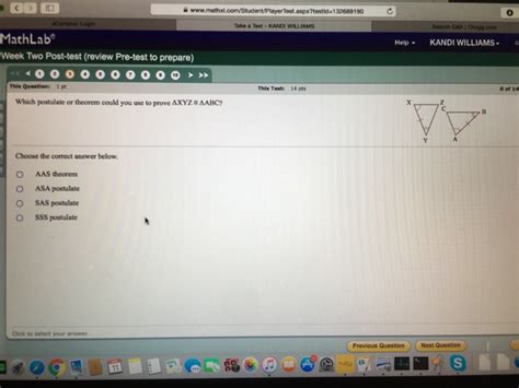 Solved Which Postulate Or Theorem Could You Use To Prove