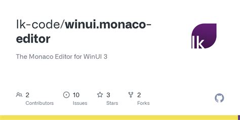 Github Lk Codewinuimonaco Editor The Monaco Editor For Winui 3