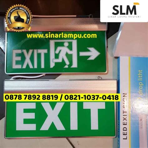 Lampu LED Sign EXIT Sinar Lampu Mentari Agen Dan Distributor Lampu