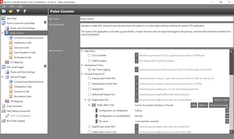 CCS LAUNCHXL CC R Sensor Controller Studio Error Using Pulse Counter Sub GHz Forum