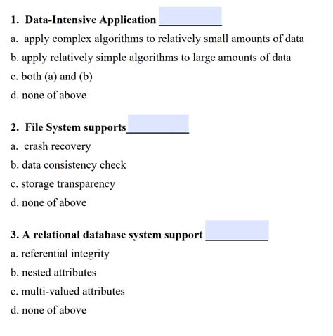 Solved 1 Data Intensive Application A Apply Complex