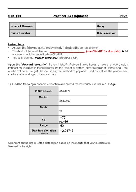 Stk133 Practical 8 Assignment 2022 Stk 133 Practical 8 Assignment 2022 Initials And Surname