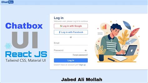 Chatbox Ui Using React Js Tailwind Css And Material Ui Jabed Ali Mollah Youtube