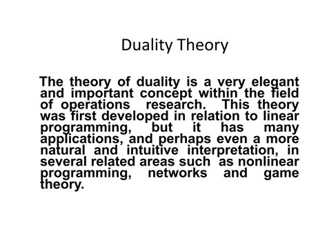 Duality In Linear Programming Pptx
