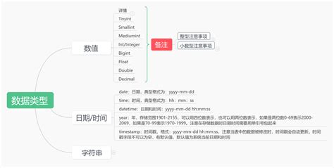 数据类型 思维导图模板processon思维导图、流程图