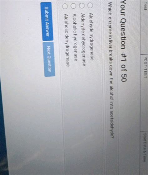 Test POST TEST Start Date Time Your Question StudyX