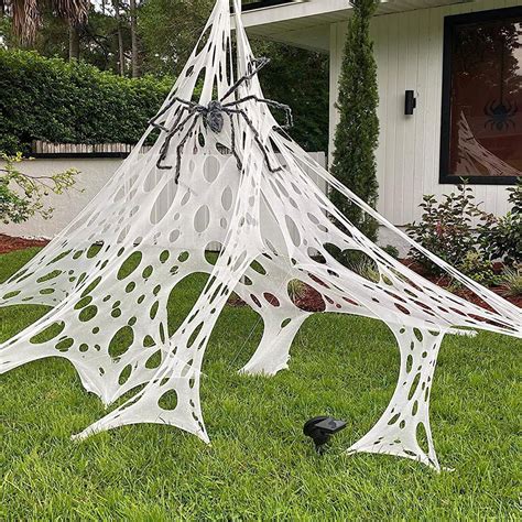 Spider Web Halloween Decorations Outdoor Cut Your Own Spider Web Netting Beef Netting For