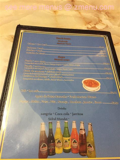 Menu At Los Chulos Restaurant Pennsauken Township