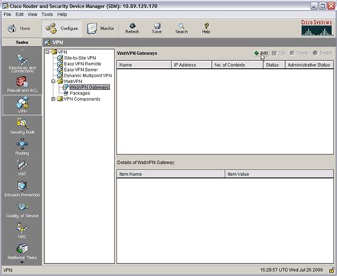Configure Clientless Ssl Vpn Webvpn On Cisco Ios With Sdm Cisco