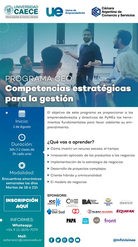 Programa Ceo Competencias Estratégicas Para La Gestión Inscribite