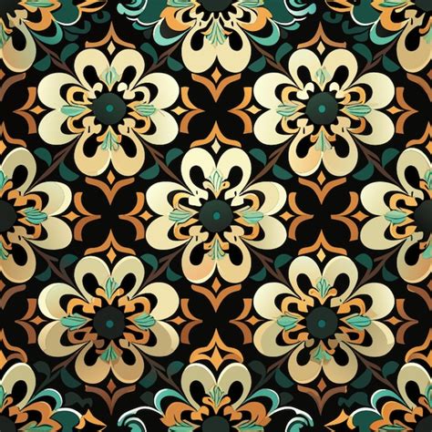 Premium Vector Songket Motif Pattern Repeat Vector Illustration