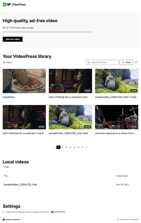 Videopress Add Video Default Privacy Toggle On Simple Sites · Issue