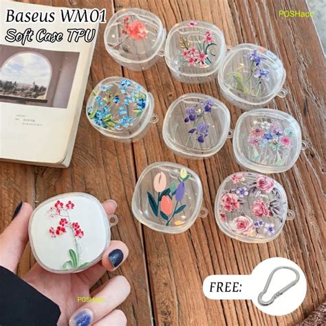 Jual Baseus Wm Soft Case Tpu Transparan Motif Flower Pattern Icon Cute Cartoon With Hook Anti