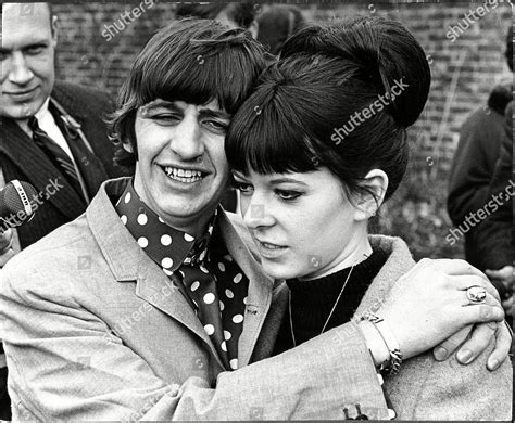 Ringo Starr His New Wife Maureen Redaktionelles Stockfoto Stockbild