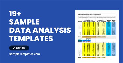 Free 19 Sample Data Analysis Templates In Excel
