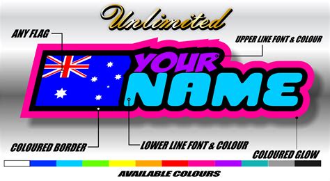 Unlimited Custom Name Sticker Jspec Stickers