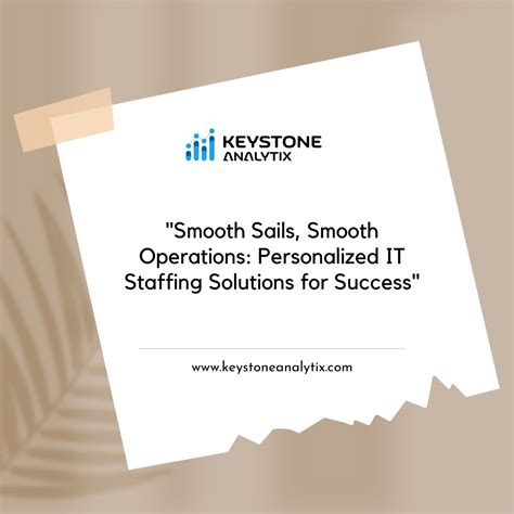 Keystone Analytix On Linkedin Itstaffing Operationsexcellence Smoothsailing Successjourney