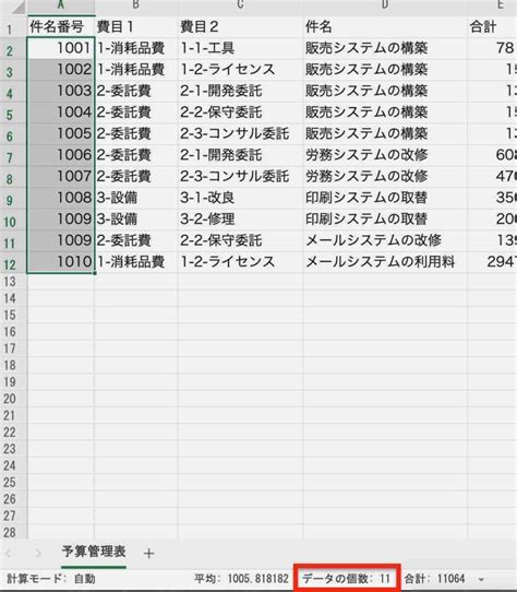 PythonでExcel CSVを読み込みデータの大枠を確認する