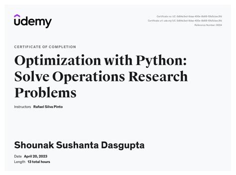 Shounak Sushanta Dasgupta On Linkedin Udemy Course Completion Certificate