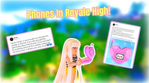 Cell Phones Are Finally In Royale High Roblox Royale High Update