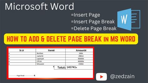 how to insert or delete page break in word 100 word pagebreak