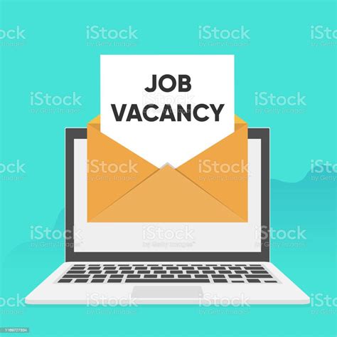 메시지에 작업 공석 배너가있는 노트북 우리는 고용하고 있습니다 벡터 일러스트레이션 개념에 대한 스톡 벡터 아트 및 기타 이미지 개념 개념과 주제 객실 있음 Istock