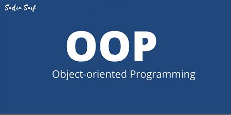 oop object oriented programming what is object oriented programming… by sadiasaif official