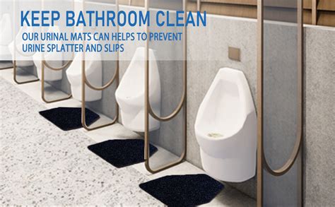 6pcs Urinal Mats For Men Bathroom Commercial Floor Mats