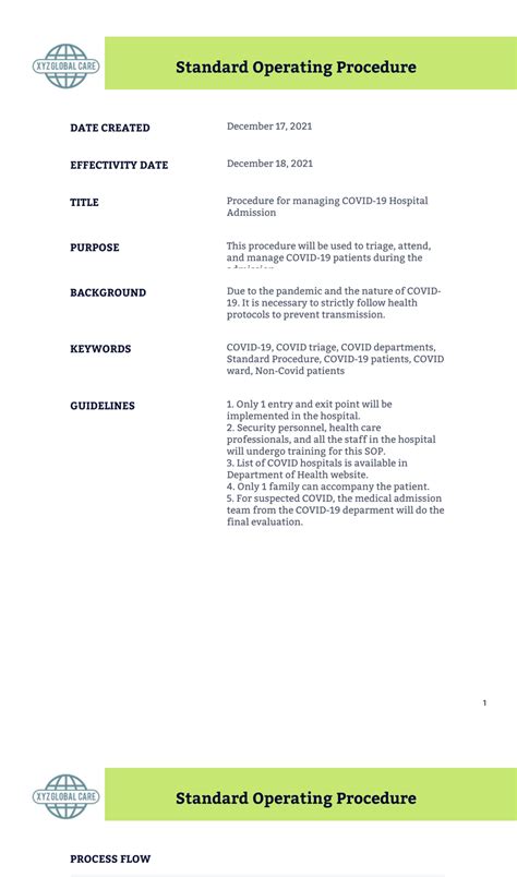 SOP Template PDF Templates Jotform