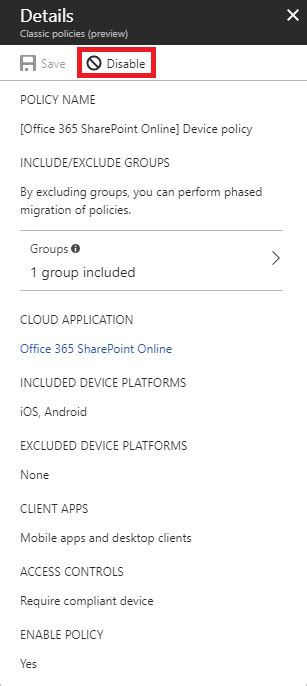 移轉條件式存取原則 Microsoft Entra Microsoft Learn