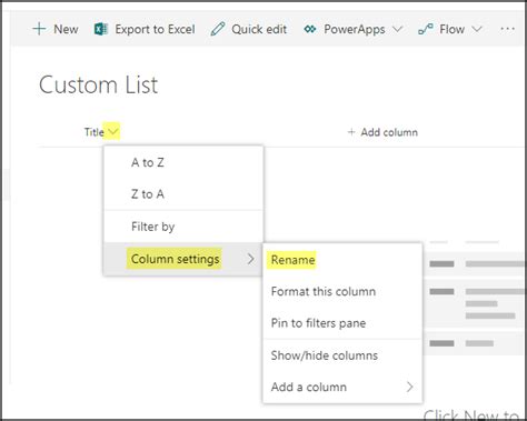 renaming the title field in modern sharepoint lists gotcha views