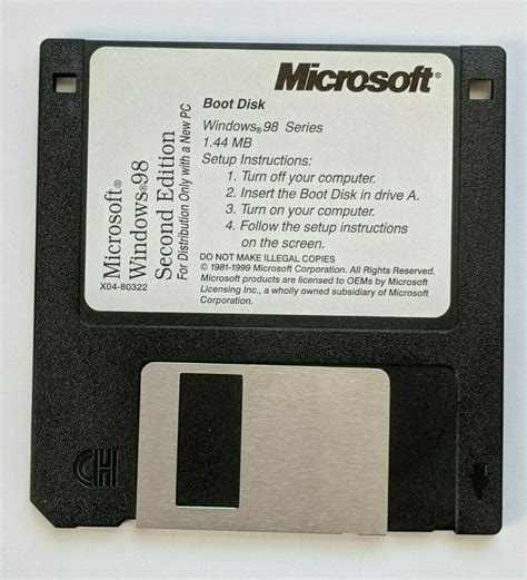 Microsoft Windows 98 Second Edition Boot Disk