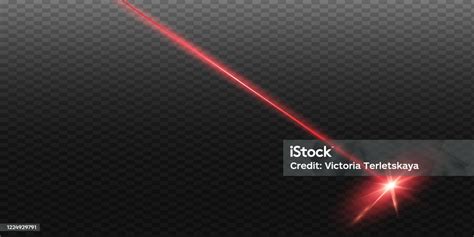 추상적 인 빨간 레이저 빔 검은 색 배경에 투명 격리 벡터 일러스트조명 효과투광 조명 방향 0명에 대한 스톡 벡터 아트 및 기타 이미지 Istock