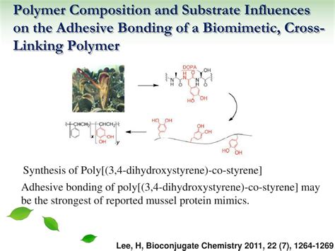 Ppt Preparation Of Catechol Containing Polymers And Their