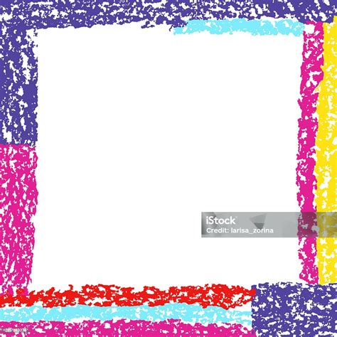 추상적인 예술적 광장 배너 또는 프레임 배경 크레용 손으로 그린 점 디자인 요소 그래픽 프린트에 대한 스톡 벡터 아트 및 기타 이미지 그래픽 프린트 그런지 이미지 기법