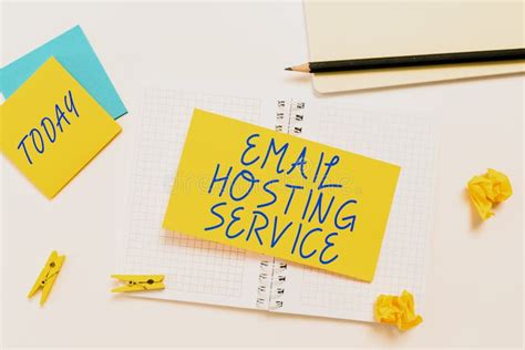 conceptual caption email hosting service business showcase internet