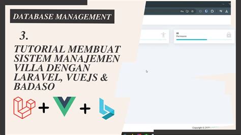 3 Database Management Tutorial Membuat Sistem Manajemen Villa Dengan Laravel Vuejs And Badaso