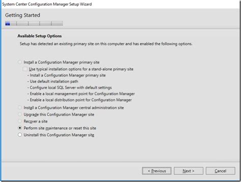 moving the configmgr current branch database to another server as in