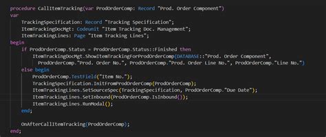 Event Request Oncallitemtrackingonbeforeitemtrackinglinesrunmodal