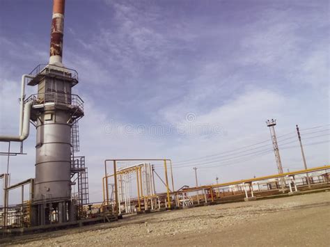Furnace For Heating Oil At The Refinery Stock Image Image Of Distillate Breaking